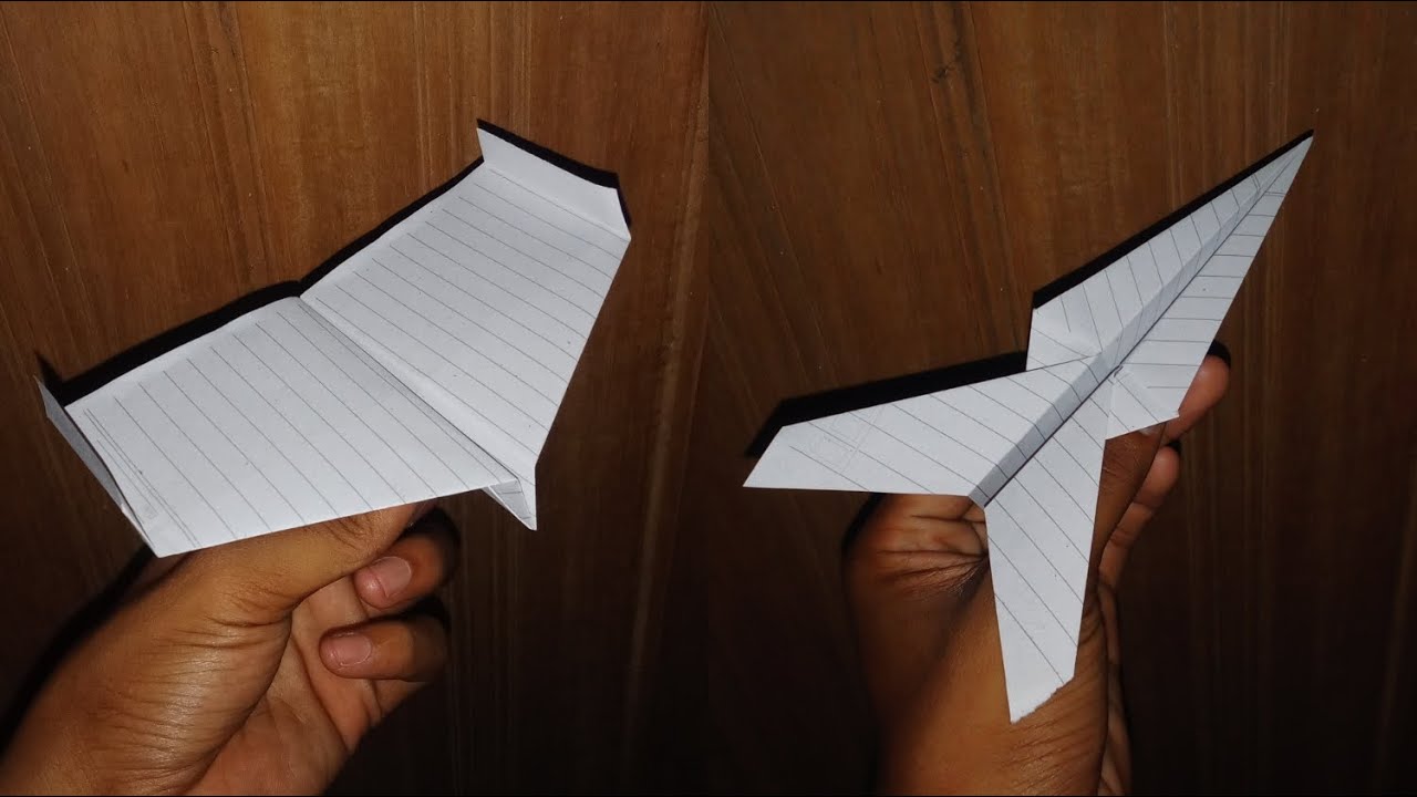 Fighter jet aircraft | wide wing aircraft | how to make an easy paper ...