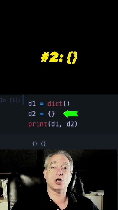 2 ways to create new empty Python dictionary #python #shorts - YouTube