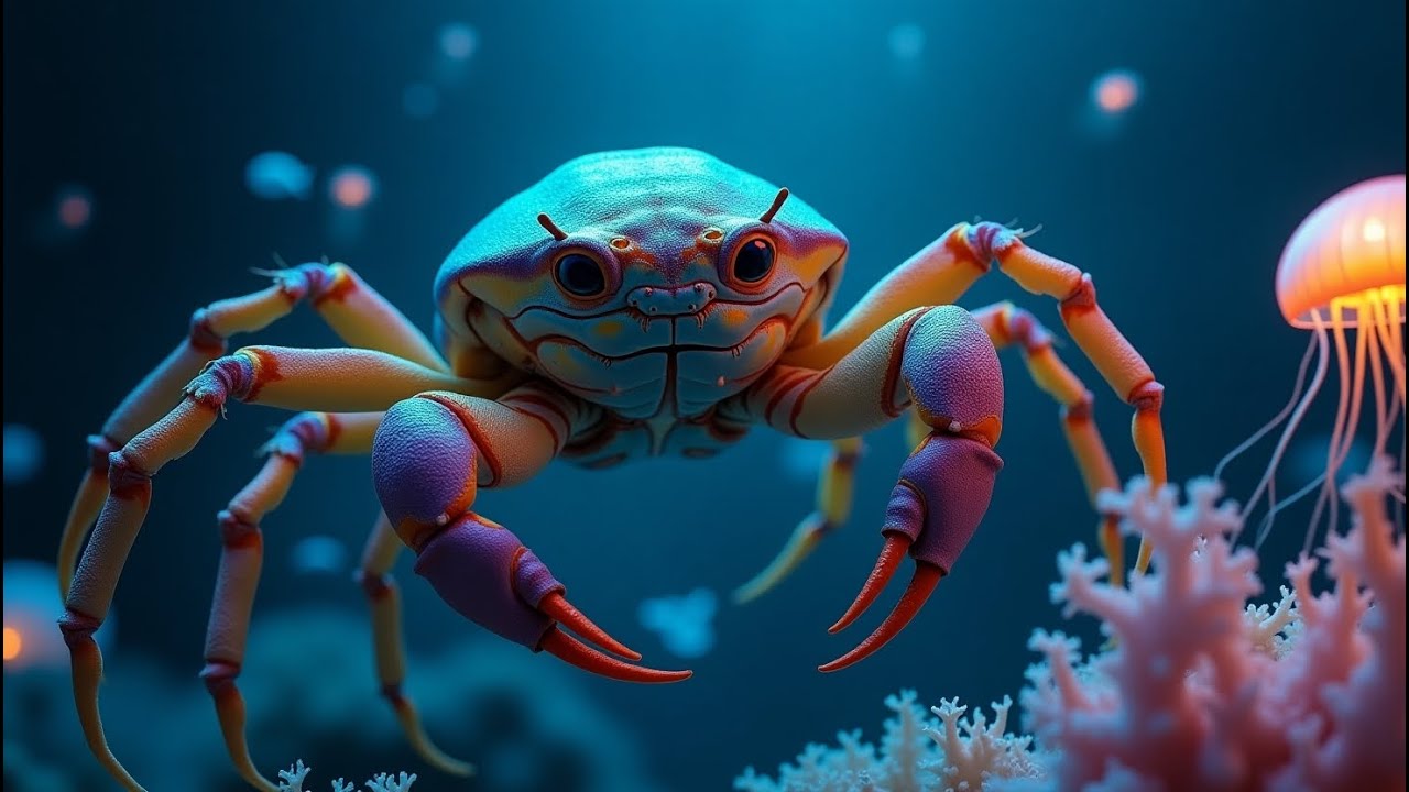 Adorable Crab Dancing in the Ocean! 🦀💃 - YouTube