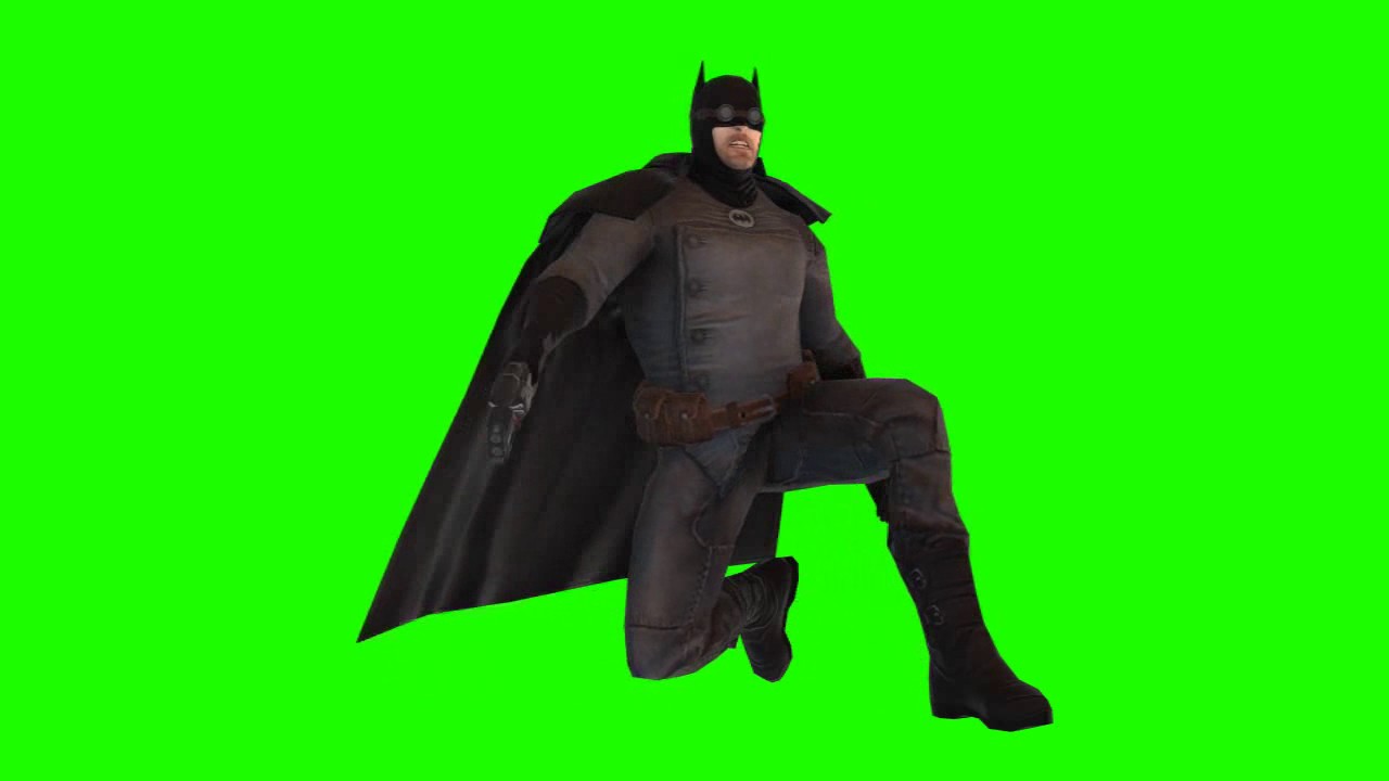 batman Kneeling 2 animated front chroma - YouTube