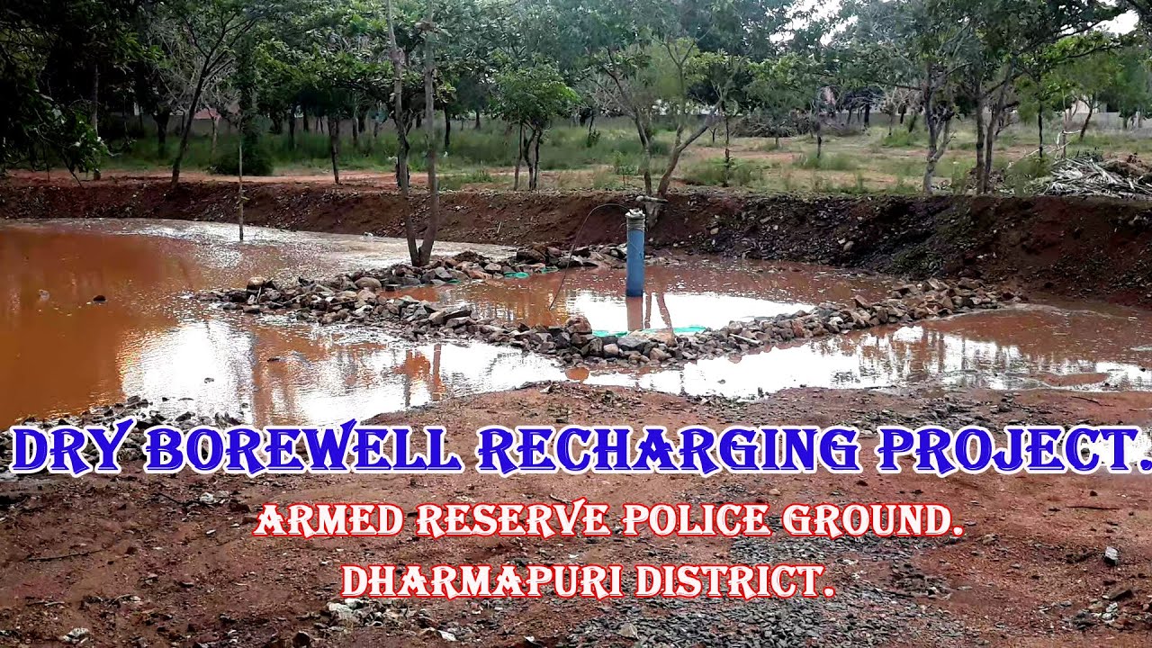 Dry bore well recharging project-Dharmapuri police - YouTube