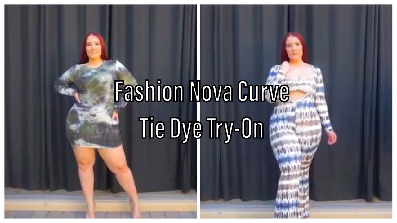Fashion Nova Curve Tie Dye Try-On Haul | Ruby Red - YouTube