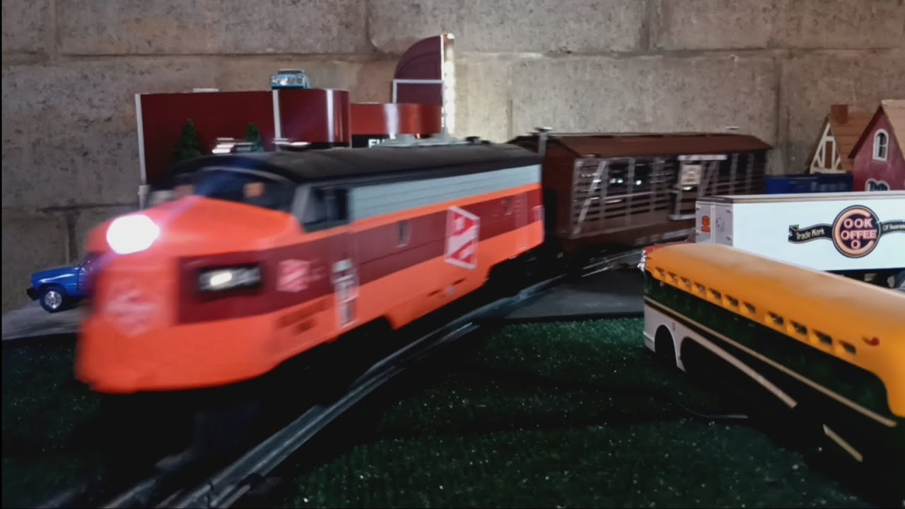 Menards 9294 Milwaukee Road Locomotive First Run On The Channel. - YouTube