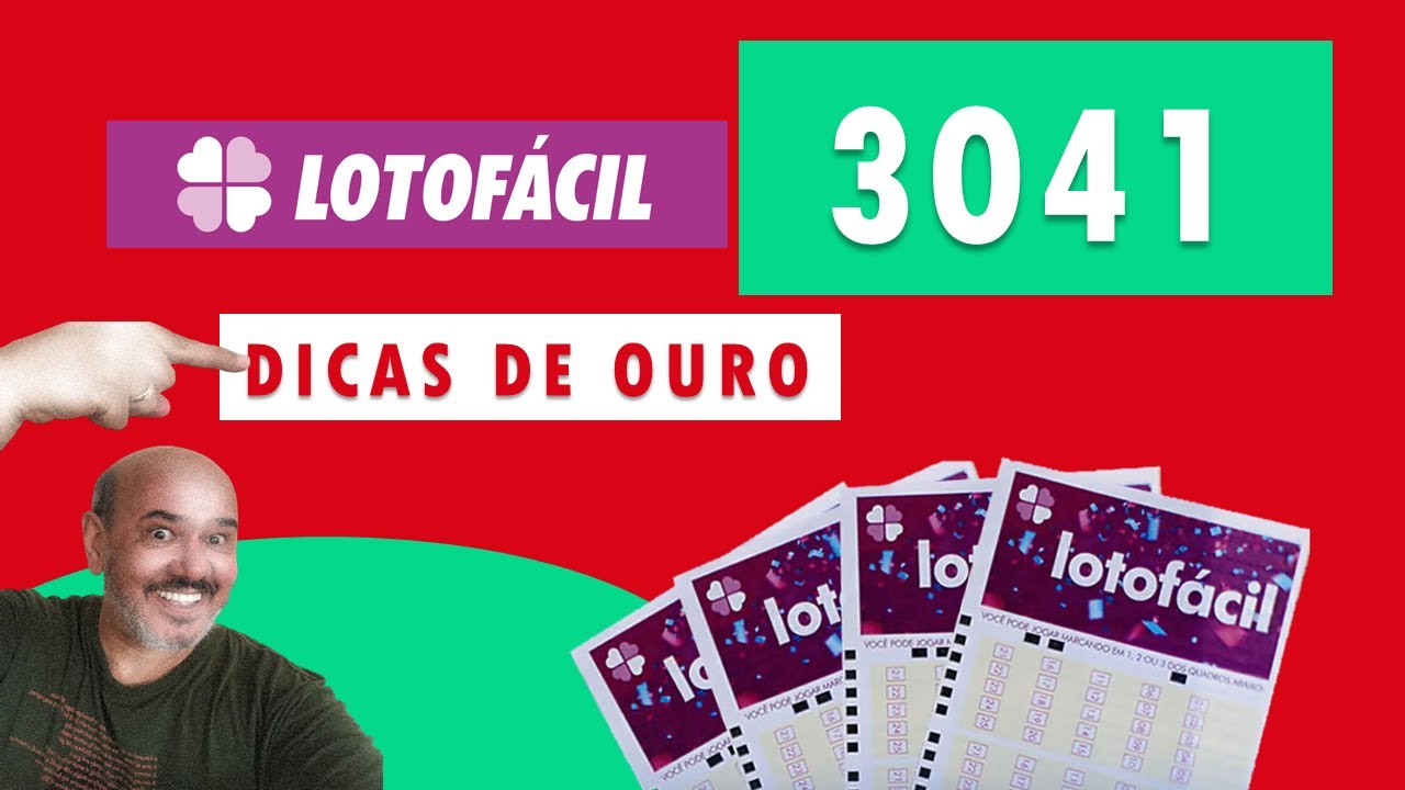 3041 LOTOFACIL 💰 DICAS DE OURO - YouTube