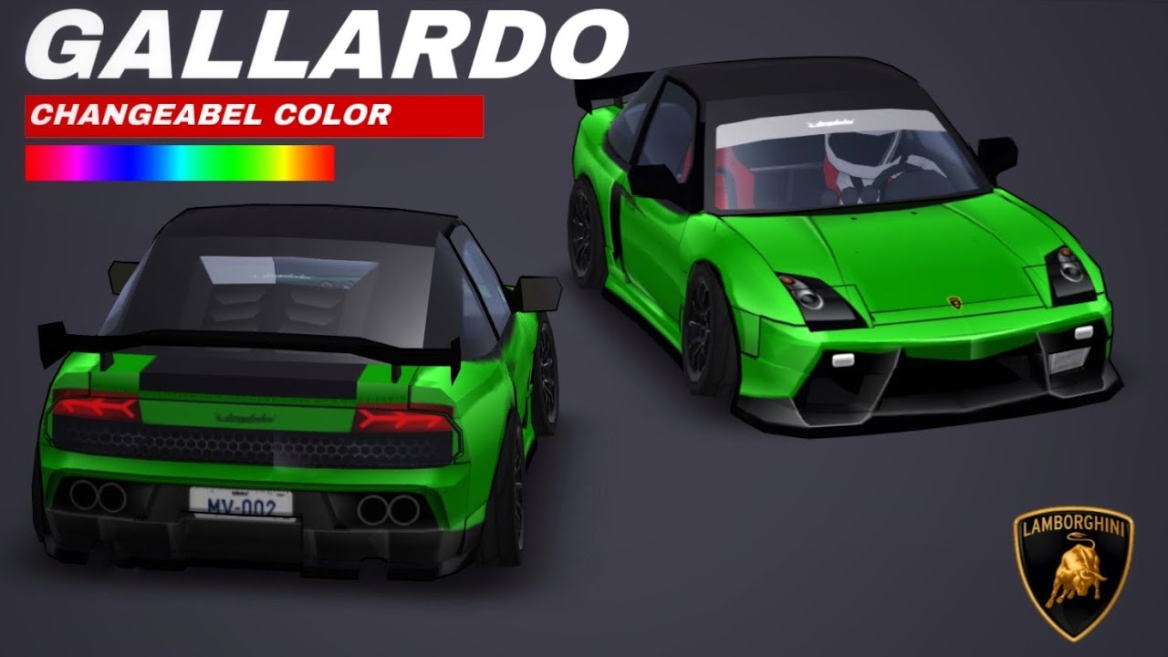 Livery Lamborghini Gallardo changeable color I Detailing+Shading I Fr ...