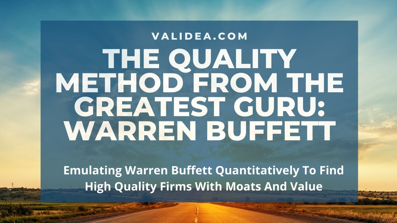 Berkshire's Warren Buffett. Value, Quality & Competitive Moat investing ...