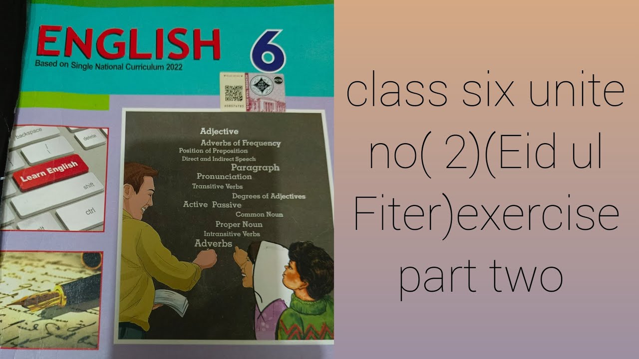 class six PTB section English lesson no two The exercise of (Eid ul ...