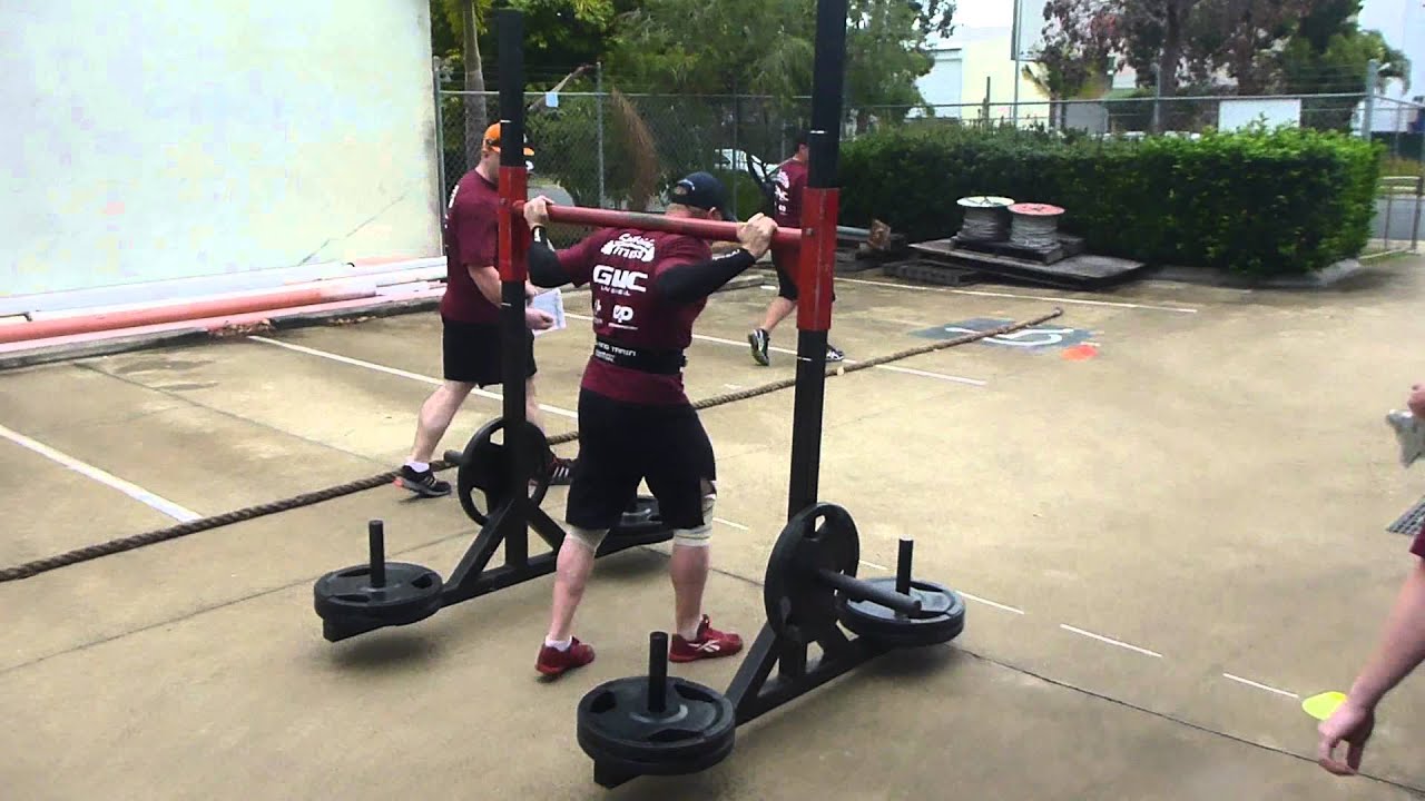 Kurt 300kg Yolk carry QLD Strongman Series - YouTube