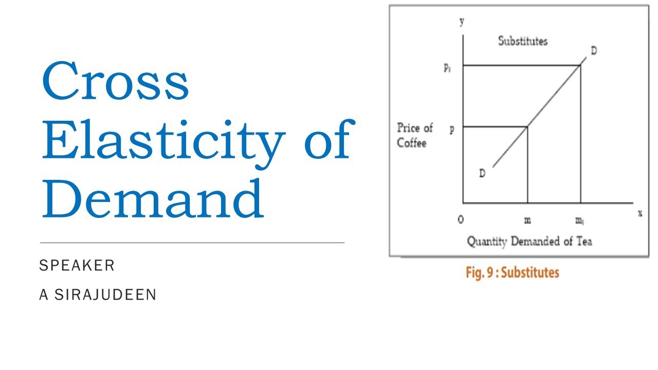 What is meant by cross elasticity of demand - YouTube
