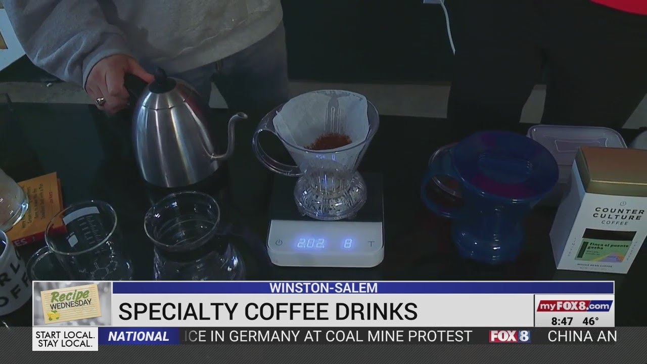 Making specialty coffee drinks on this week's Recipe Wednesday! - YouTube