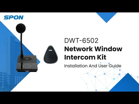 [Guide] How to Set up SPON Window Intercom DWT-6502: Configuration Guide - YouTube