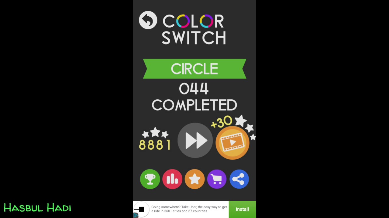 NEW Color Switch [ CIRCLE MODE ] Level: 31 - 50 Game Play - YouTube