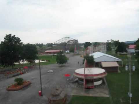 Shock Drop drop tower on-ride POV Beech Bend - YouTube
