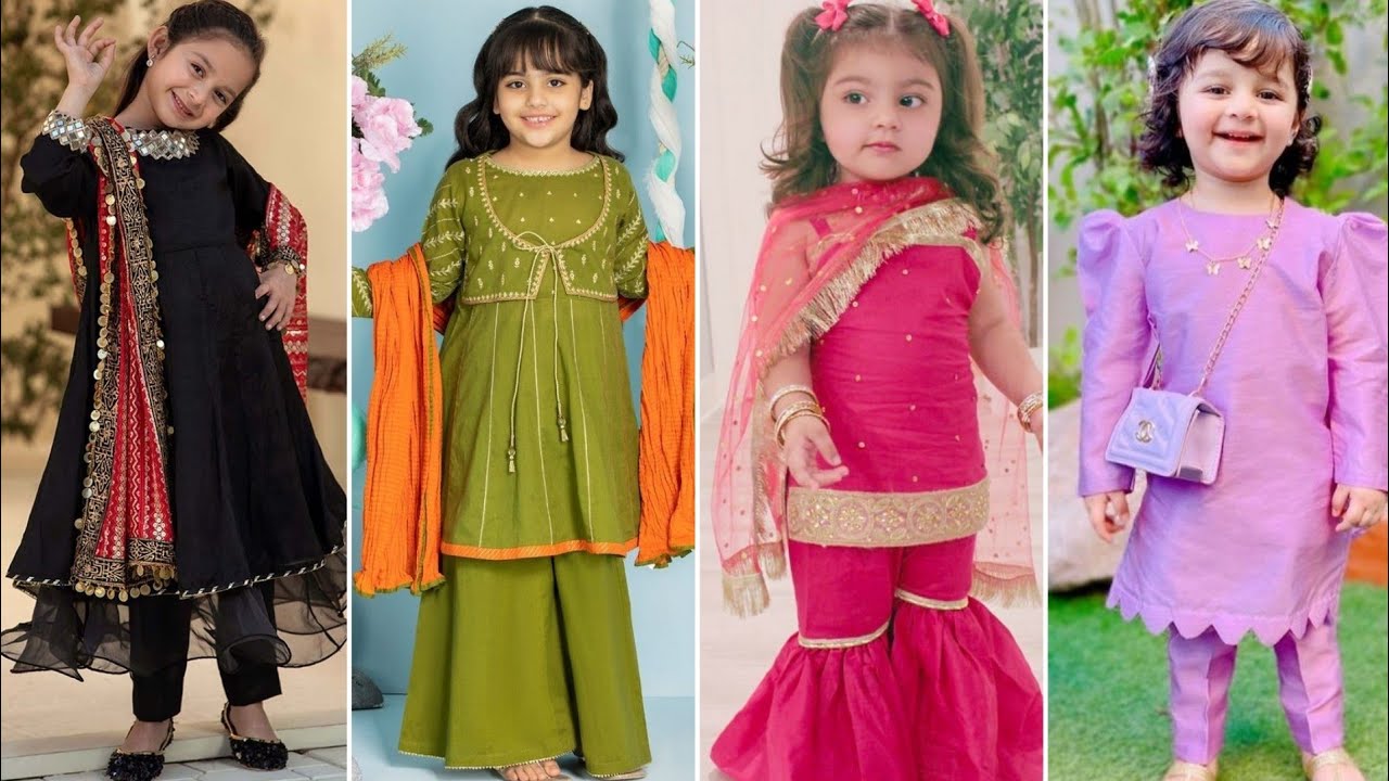 Latest Eid dresses designs for baby girls stylish Eid wear collection 😍 ...