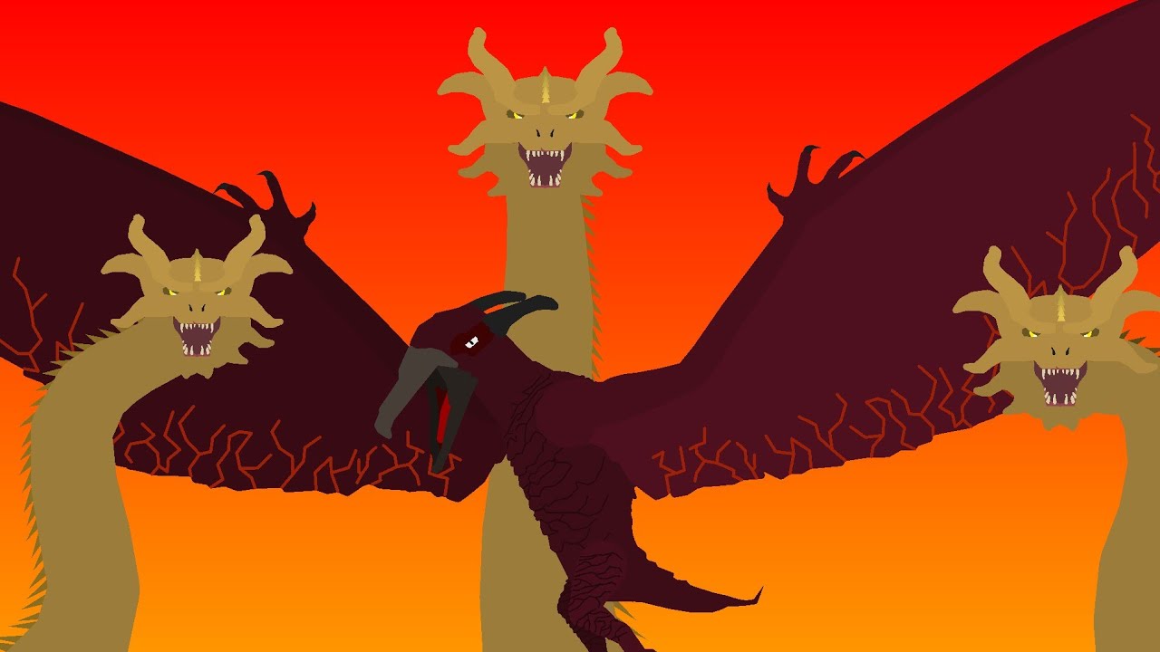 Rodan vs ghidorah (stick nodes) minha versão - YouTube