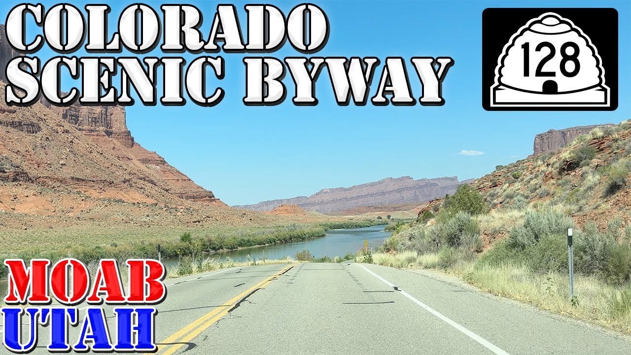 Colorado Scenic Byway - UT 128 East - To I-70 - Utah - 4K Highway Drive ...