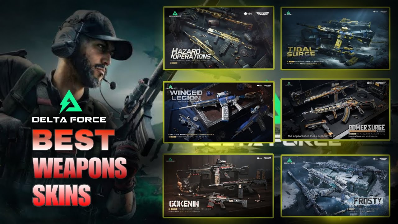 DELTA FORCE Top Best Weapon Skins, Delta Force Beta Test Pc, Mobile ...