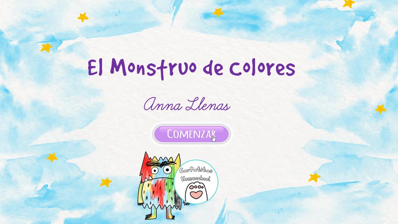Audiocuento Interactivo en PowerPoint: El Monstruo de Colores - YouTube