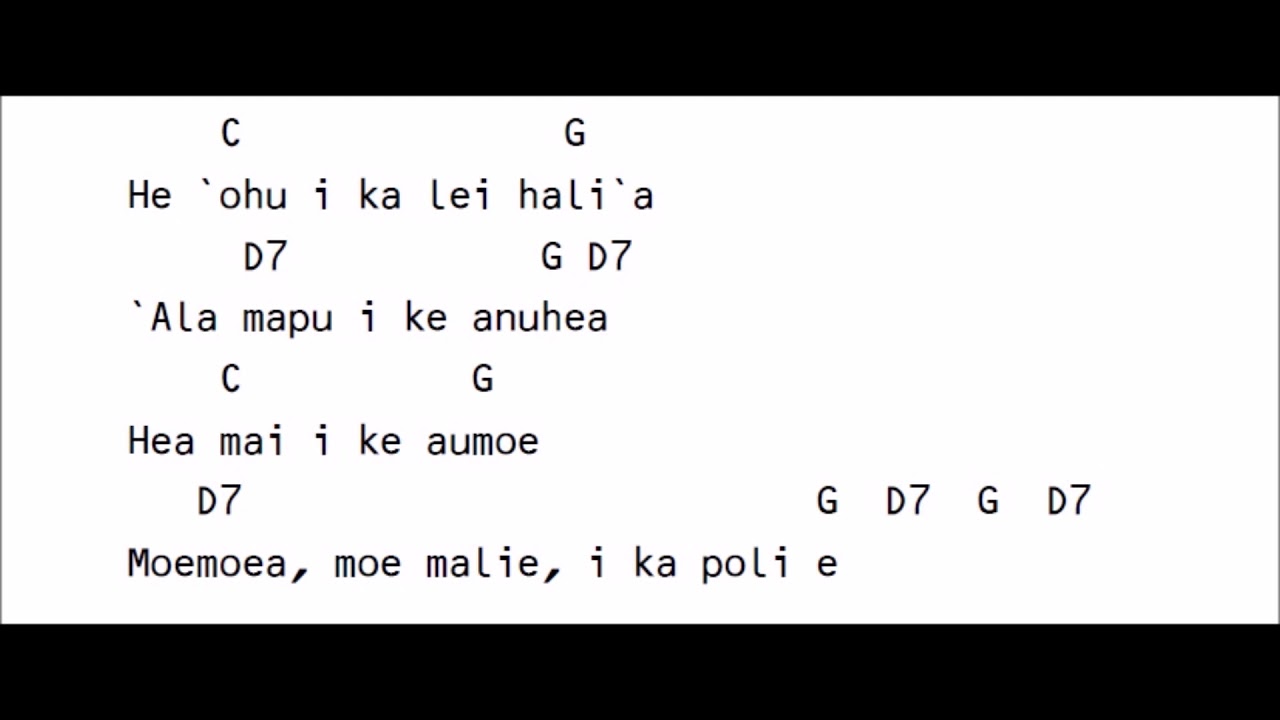 Lei Hali’a lyrics & chords KeyG Chords - Chordify