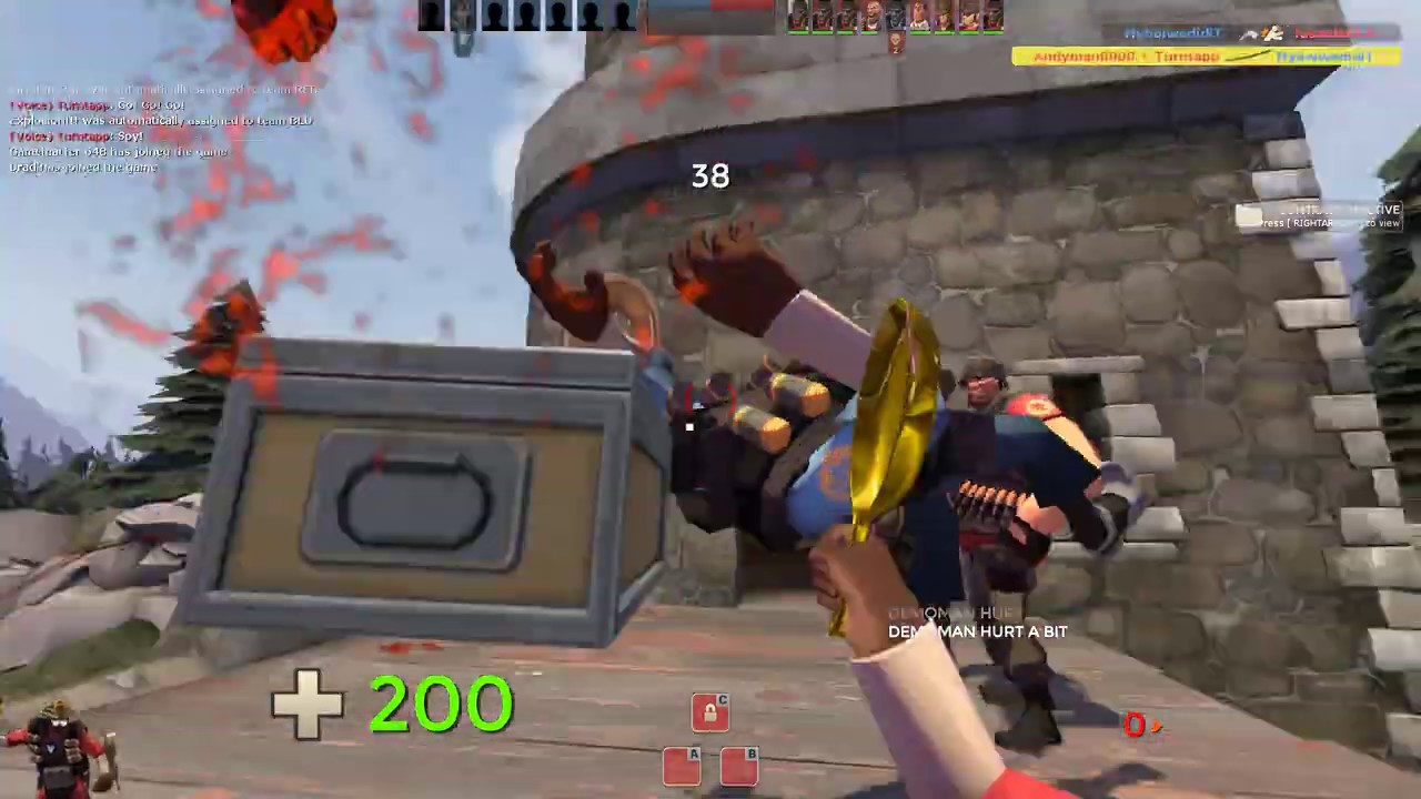 TF2 Medieval Mode with a Golden Pan - YouTube