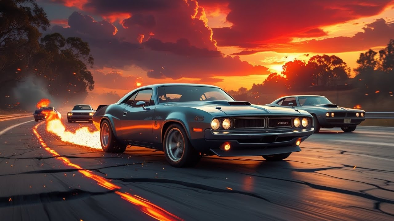 Mad Max 2 Style Car Chase | Extreme Drift & Sunset Ride | Open World ...