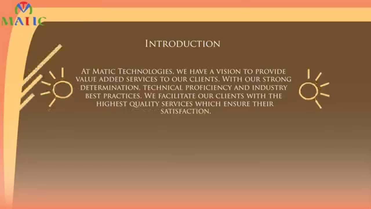 Matic Technologies - Our Expertise and services - YouTube