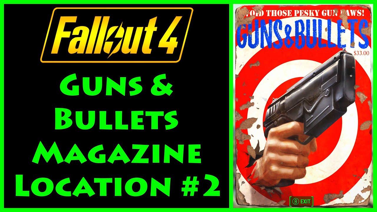 Fallout 4 - Guns and Bullets - Rook Family House - 4K Ultra HD - YouTube