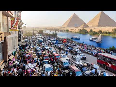Kahire Mısır 4K Seyahat Vlogu: Araba Kazası, Müze, Çarşı, Akşam Yemeği Tekne Turu, Lüks Otel
