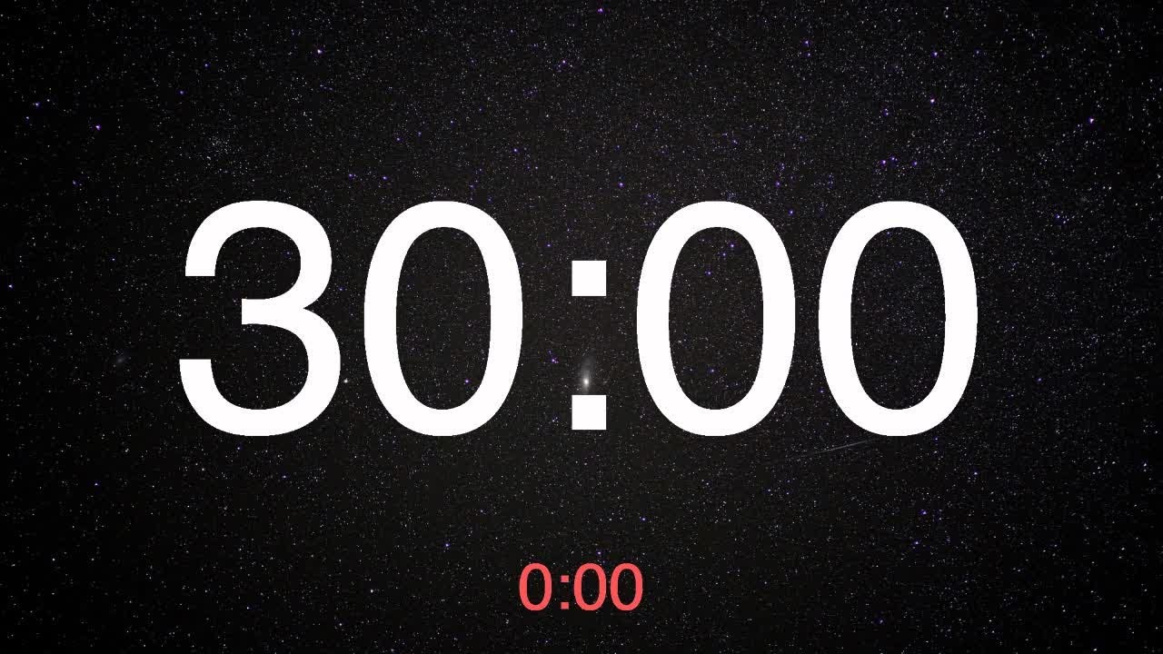 30 Minute Timer (Outer Space) - YouTube