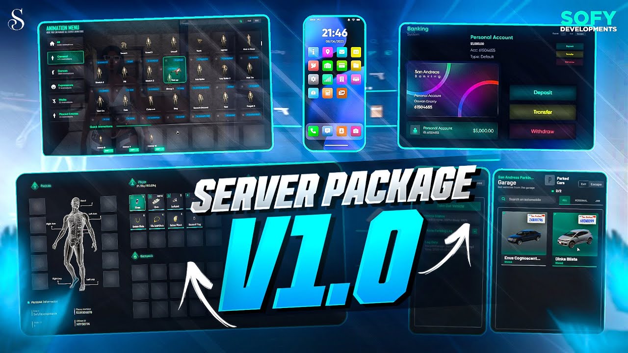 Sofy Developments QBCore Server Package Only $99 USD - YouTube