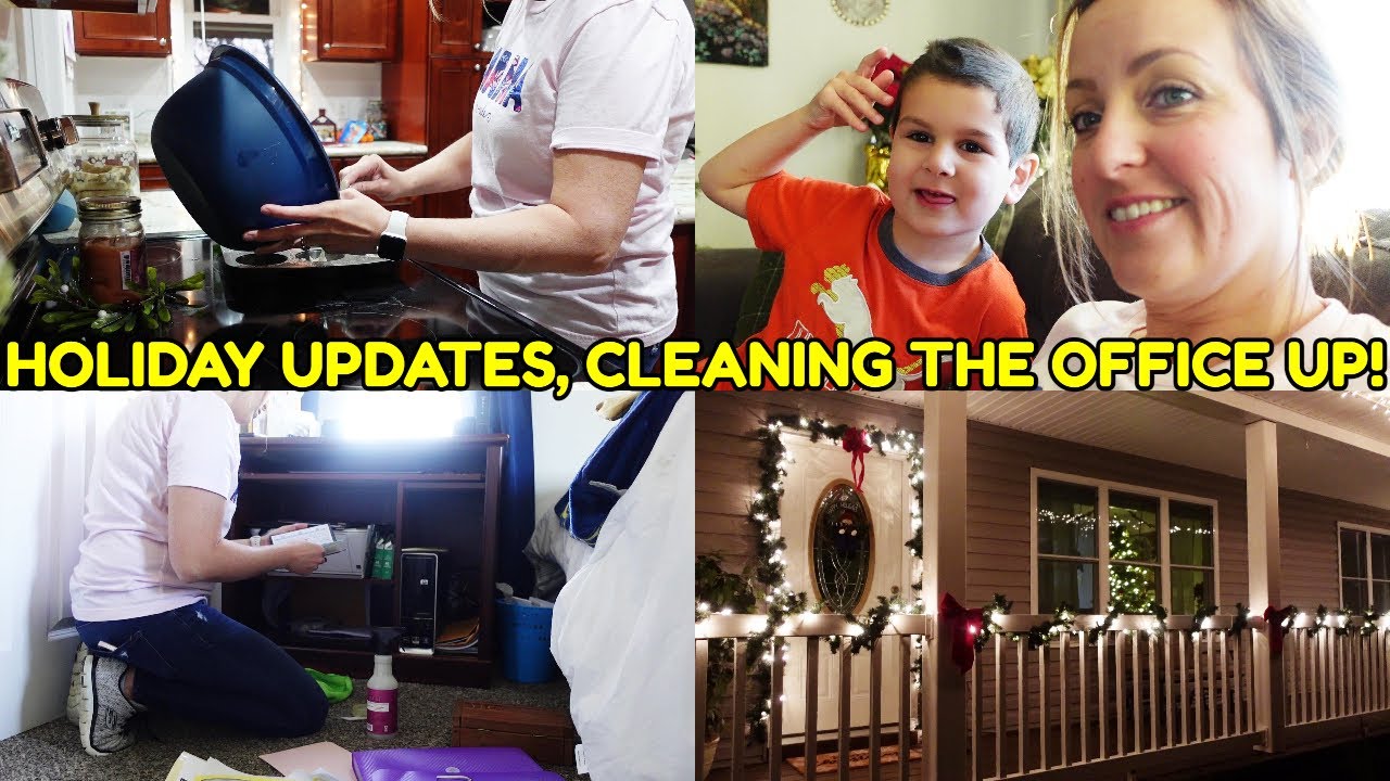 DAY IN THE LIFE| OFFICE CLEAN-UP & HOLIDAY UPDATES! - YouTube