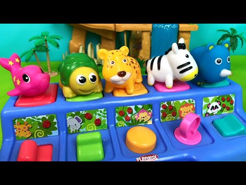 Pop Up ZOO ANIMALS! - Learn Colors and Animal Names for Kids Babies ...