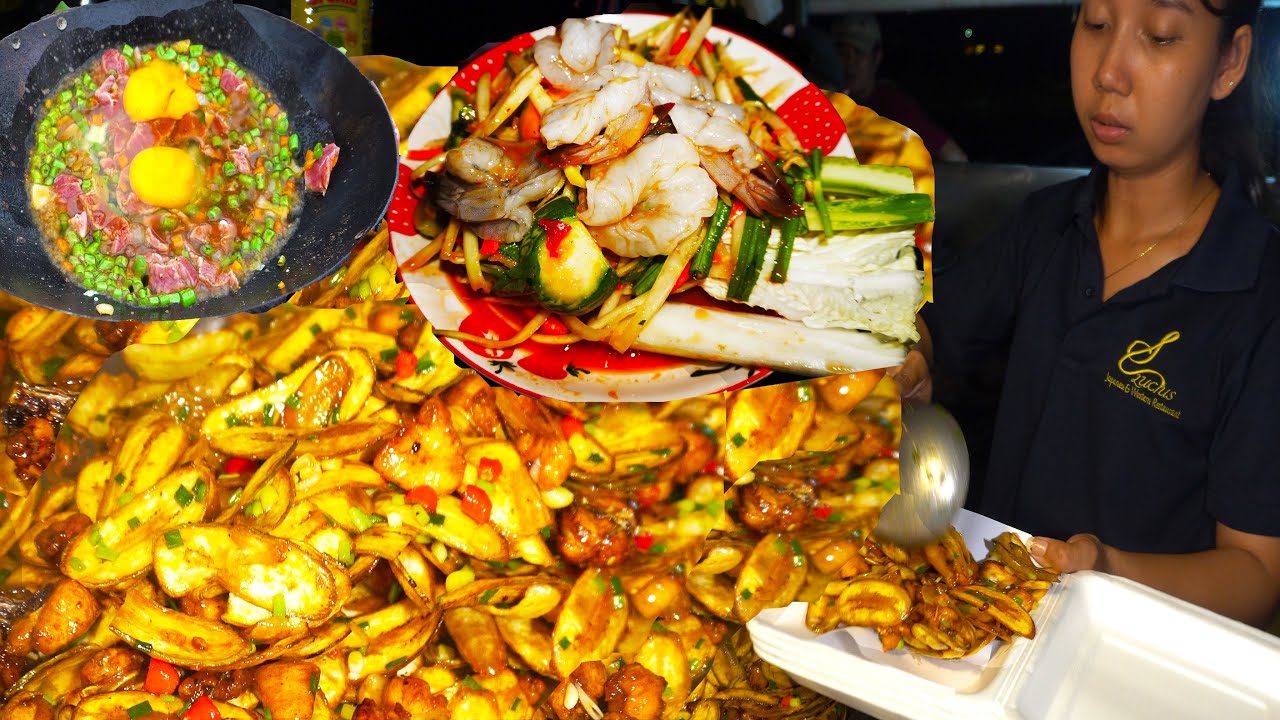 Most popular street food, chef always busy cooking for nonstop orders ...