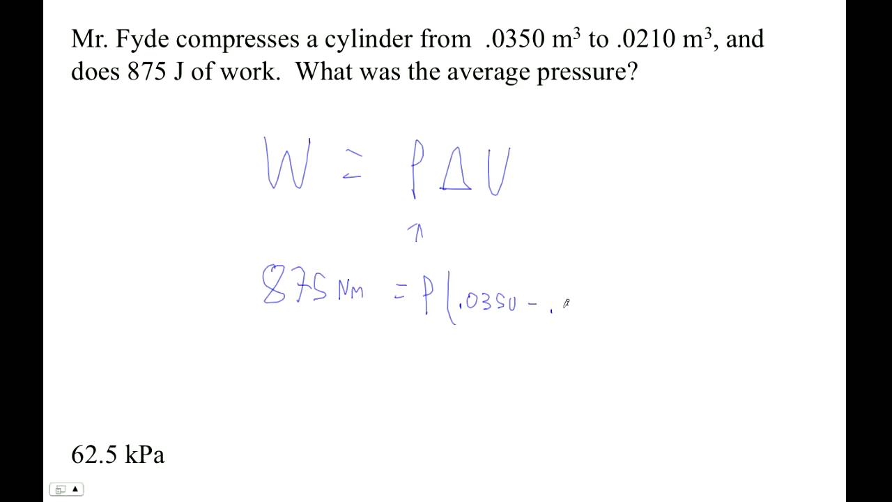 HTPIBReview Ch15 W = PV Example 1 - YouTube