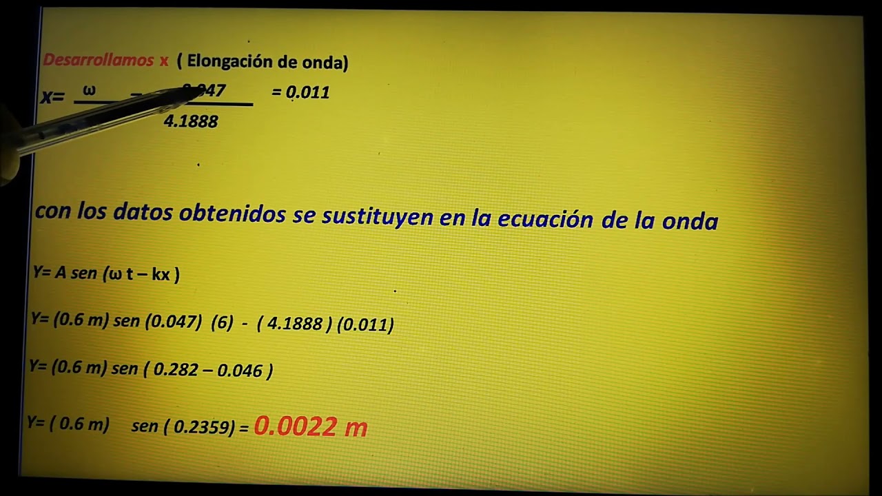 CÁLCULO DE LA ELONGACIÓN DE LA ONDA - YouTube
