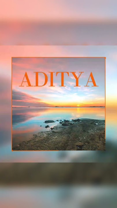 Aditya name in style #aditya #shortvideo #status - YouTube