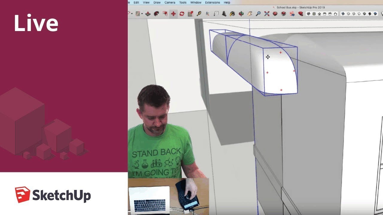 Live Modeling a School Bus - YouTube
