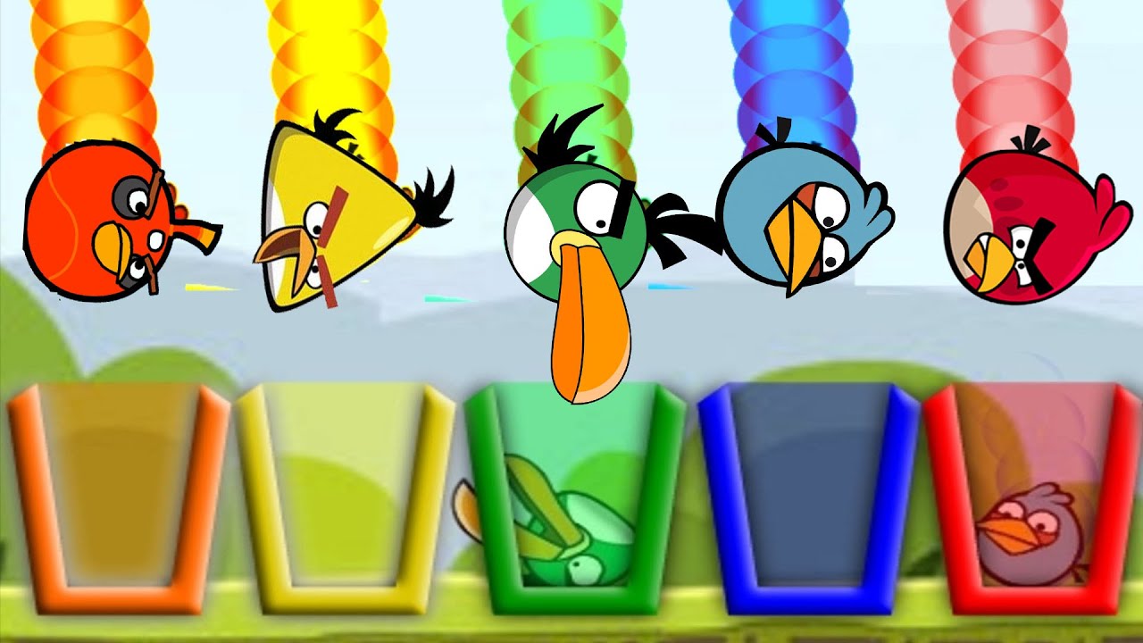Angry Birds Drink Water 2 - TAKE RAINBOW WATER FOR ALL DIFFERENT COLOR ...
