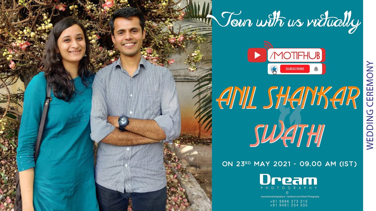 Wedding Live || A.P. ANIL SHANKAR 💝 SWATHI J. BHAT || 23.05.2021 - YouTube