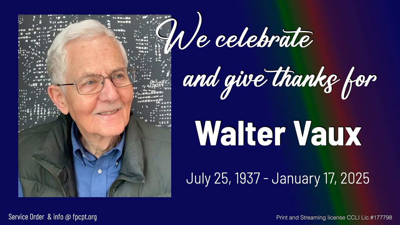 Walter Gregson Vaux ~ A Service of Witness to the Resurrection ...