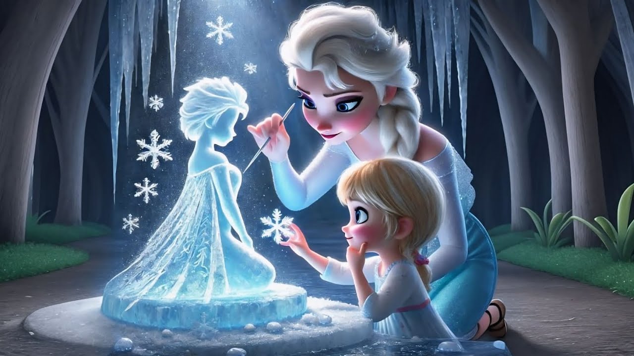 🎨🧊Elsa and her daughter creating a magical ice sculpture! ️ - YouTube