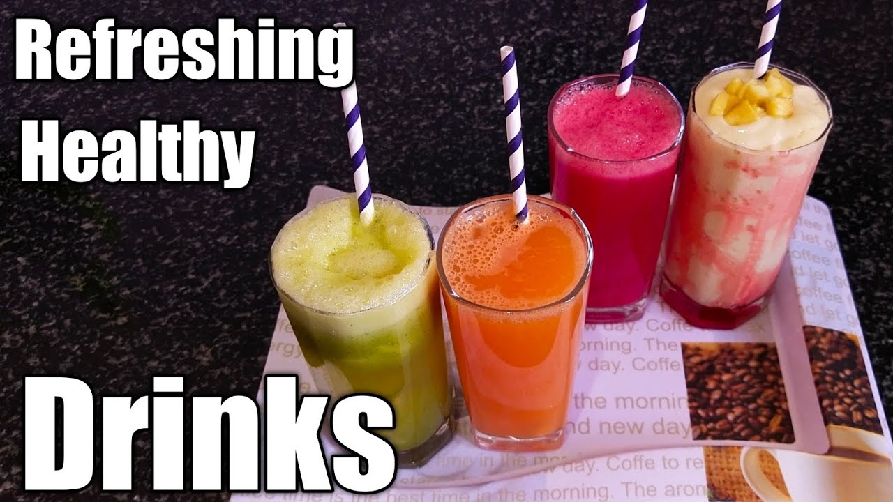 4 Refreshing Drinks | Healthy Juices | Immunity Boosting Fruit Drinks ...