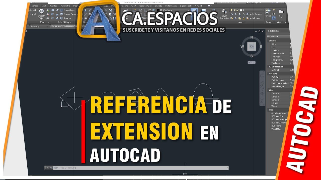 COMO UTILIZAR LAS REFERENCIAS A OBJETOS DE EXTENSION EN AUTOCAD - YouTube
