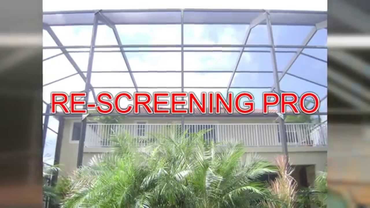 Screen Repair and Complete Re-Screens by Re-Screening Pro - YouTube