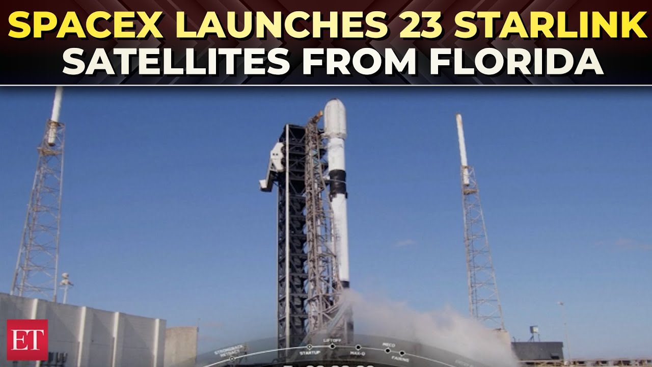 SpaceX launches 23 Starlink satellites from Florida's Space Coast - YouTube