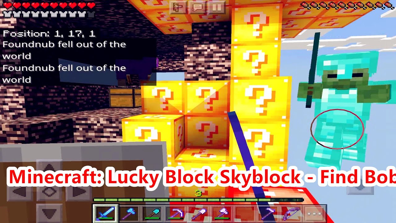 Minecraft: Lucky Block Skyblock - Find Bob - YouTube