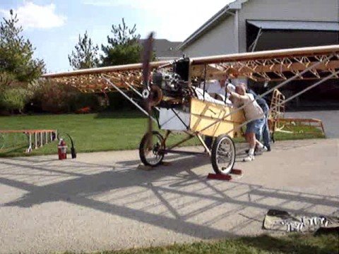 Pietenpol 1st Engine Startup Model A - YouTube