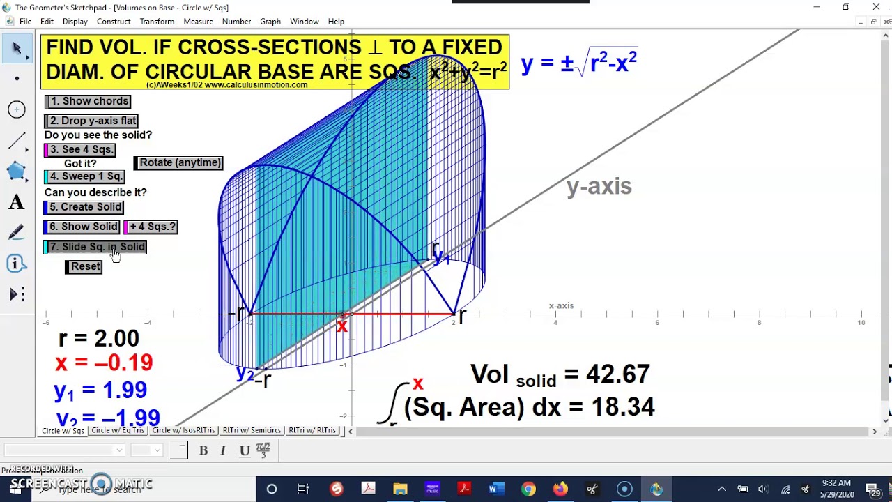 7-2 Part 3: Intro to Cross Sections #2 - YouTube
