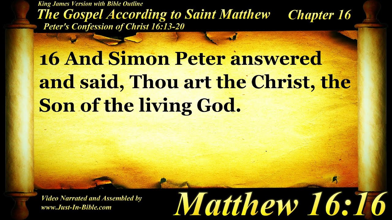 The Gospel of Matthew Chapter 16 - Bible Book 40 - The Holy Bible KJV ...