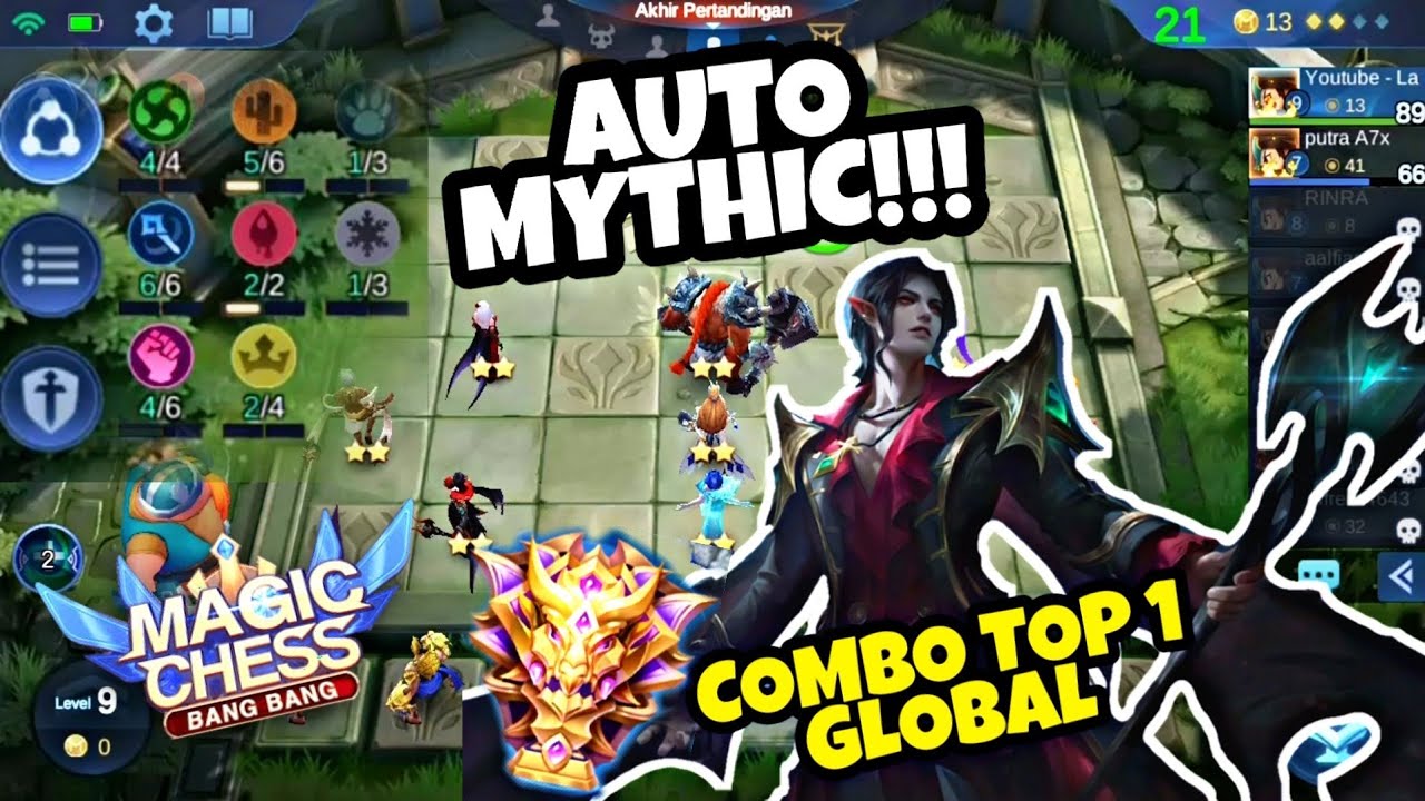 COMBO AUTO WIN + EZ MYTHIC ?? | Magic Chess | LaZzy Talk - YouTube